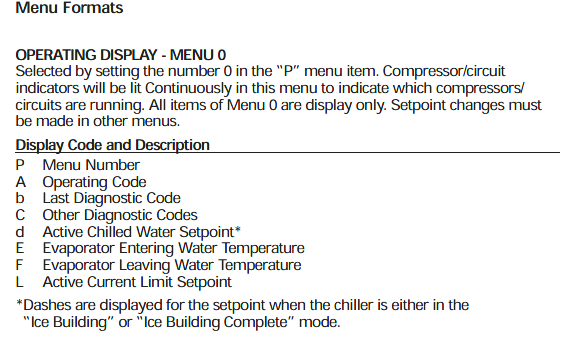 Accessing P1 thru P5 Menus RTAA – Trane Commercial HVAC Help Center