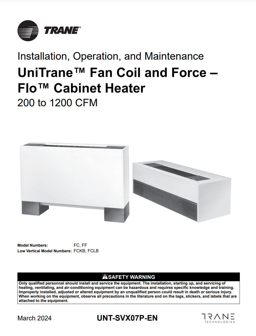 Coil connection locations Hot water/ chilled water – Trane Commercial ... Coil connection locations Hot water/ chilled water – Trane Commercial ...