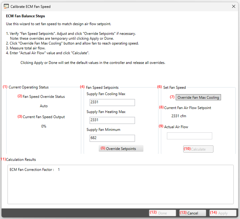Tracer TU Balancing Tool: Calibrate ECM Fan Speed - Fan Powered VAV ...