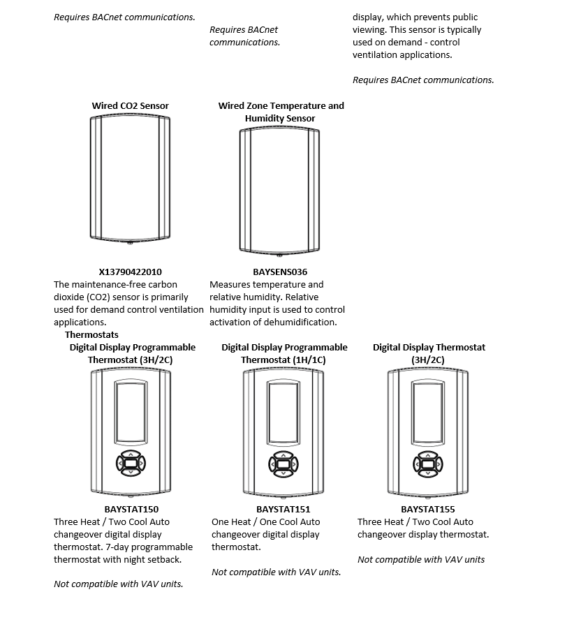 Symbio 700 Zone Sensor and Thermostats – Trane Commercial HVAC Help Center