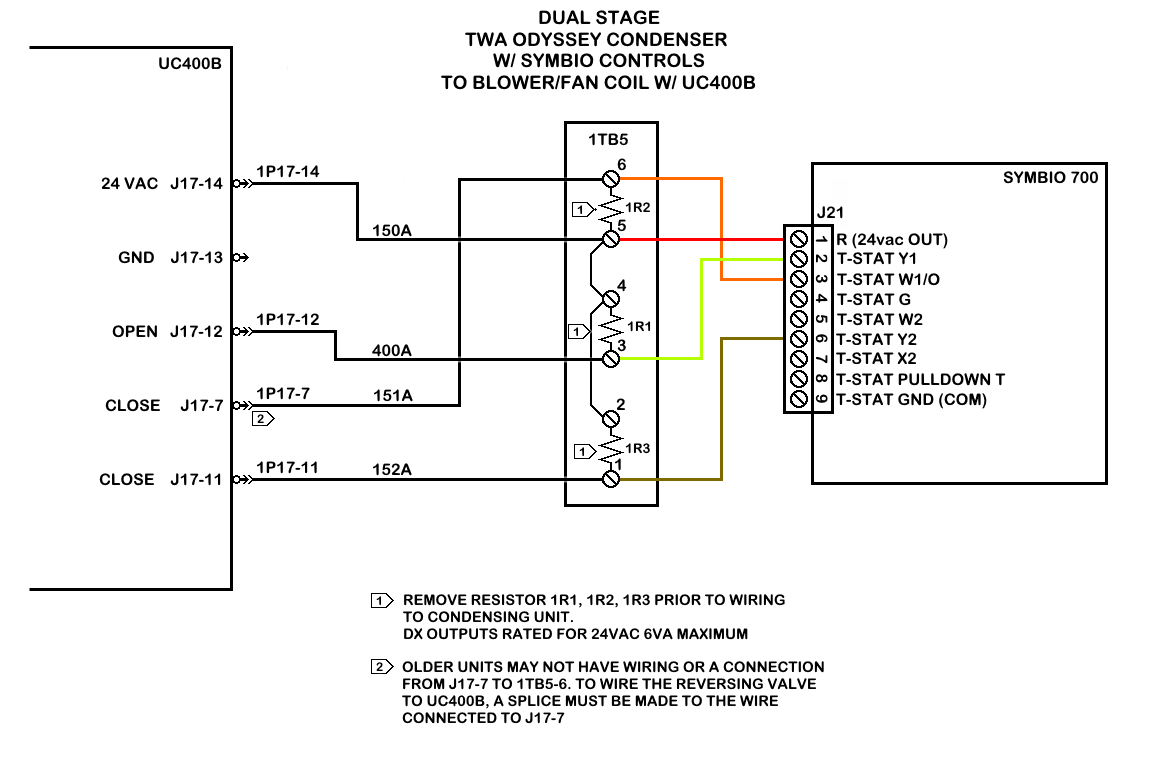 Interconnecting Wiring for Symbio Condenser (Cooling or Heat Pump) to ...